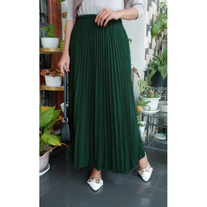Jual PLISKET skirt by ZALFA outfit / rok wanita murah / rok plisket / rok harian | Shopee Indonesia
