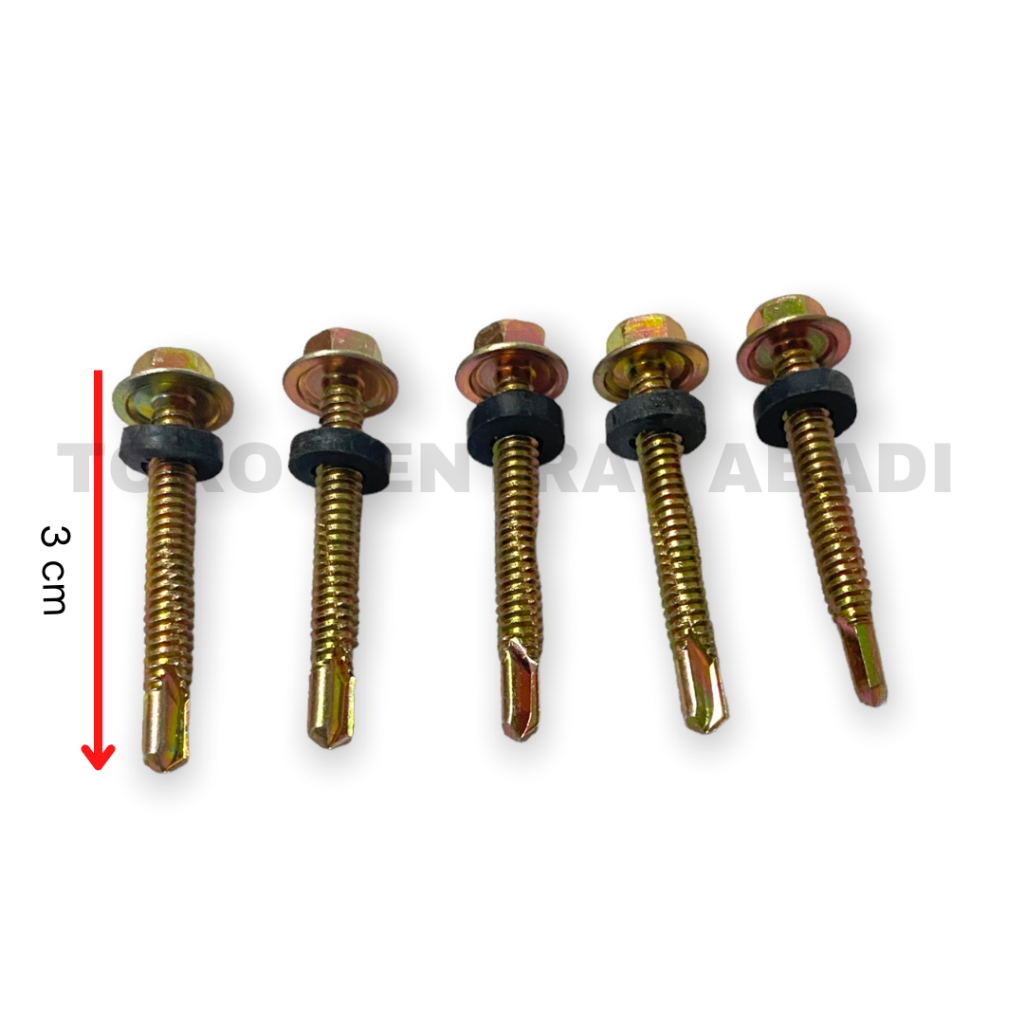 Jual Baut Roofing / Skrup Roofing "CAMEL" 30mm, 3cm (50 pcs) / Baut ...