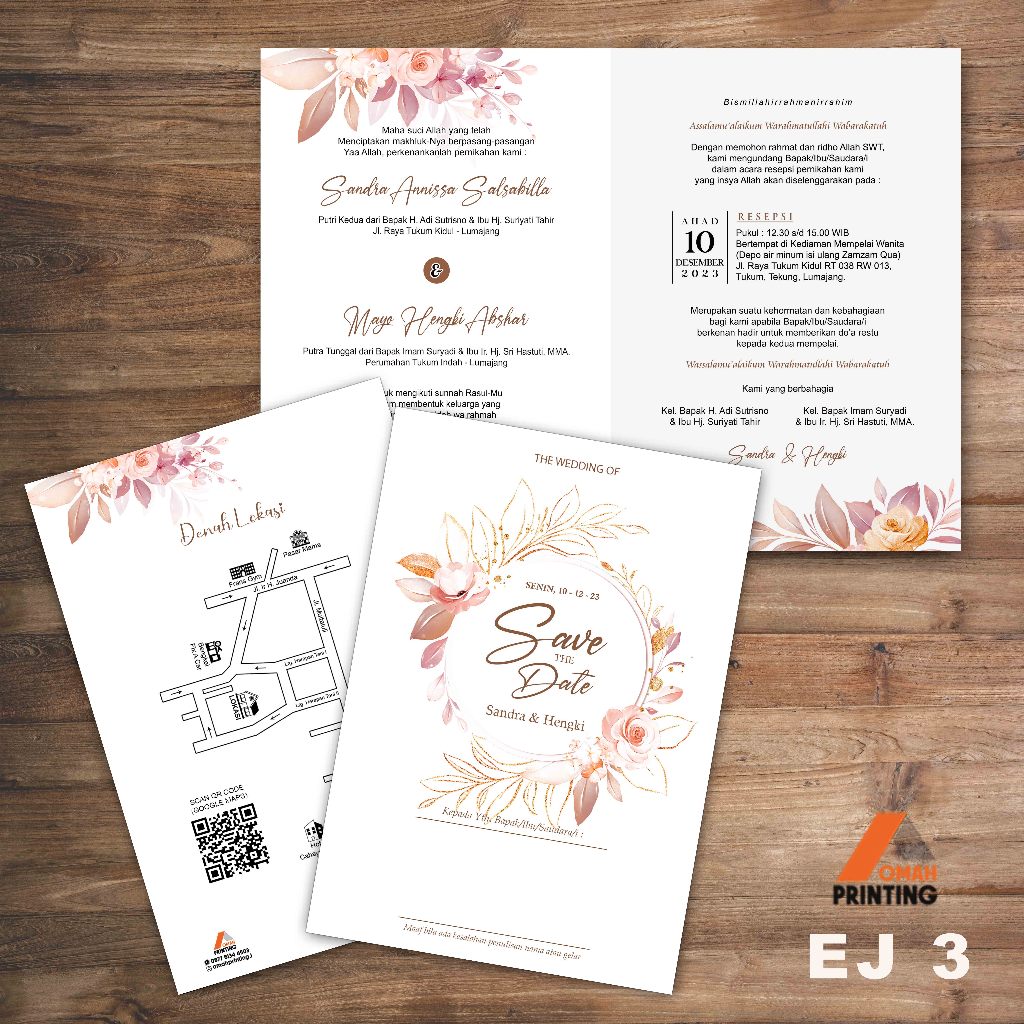 Jual UNDANGAN PERNIKAHAN SIMPLE MEWAH BAHAN JASMINE / BC / UNDANGAN ...