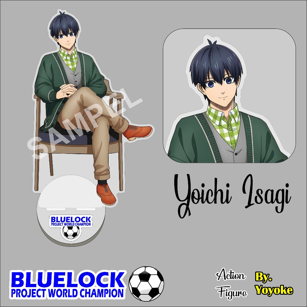 Jual Standee Akrilik Blue Lock | Standee Anime Blue Lock Custom ...