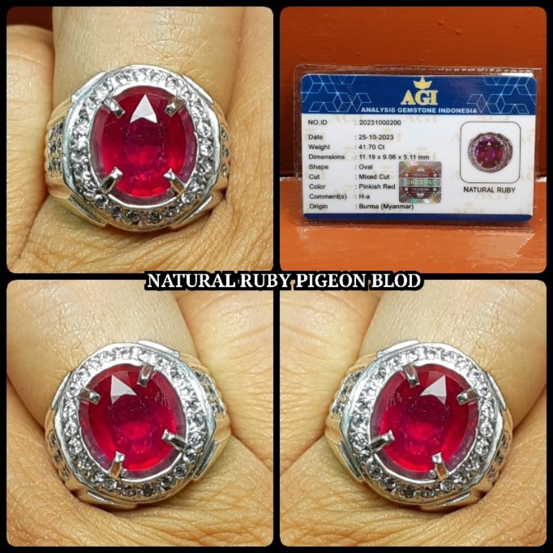 Jual NATURAL 100% RUBY BURMA MYANMAR ( ALAMI PIGEON BLOD ) | Shopee Indonesia