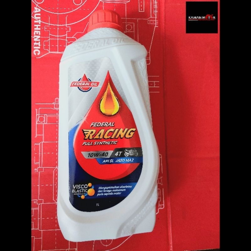 Jual Oli Motor FEDERAL RACING 10W-40 1L Original | Shopee Indonesia