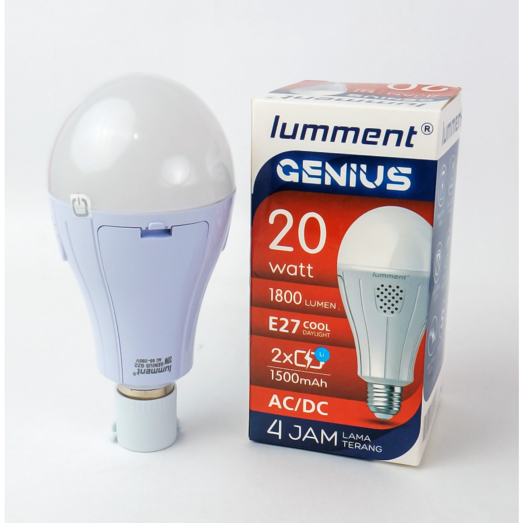 Jual Lumment Genius AC/DC Lampu Darurat LED 7W 10W 15W 20 Watt ...