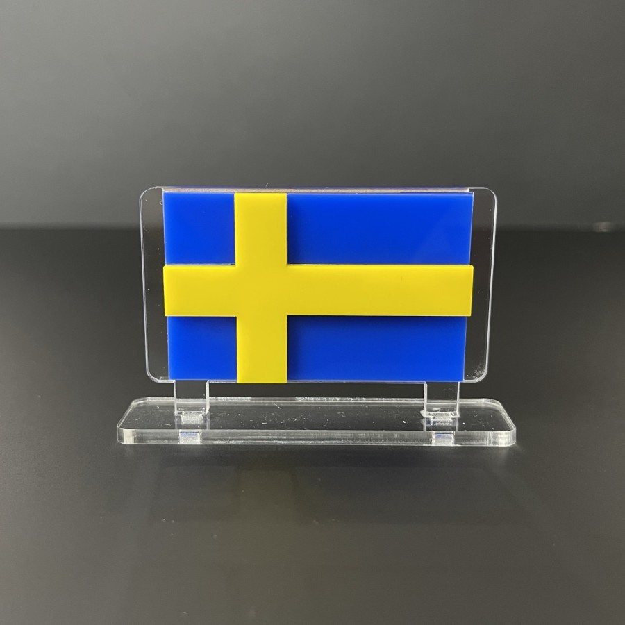 Jual Bendera Meja Negara Swedia Bendera Sweden Timbul MURAH | Shopee ...