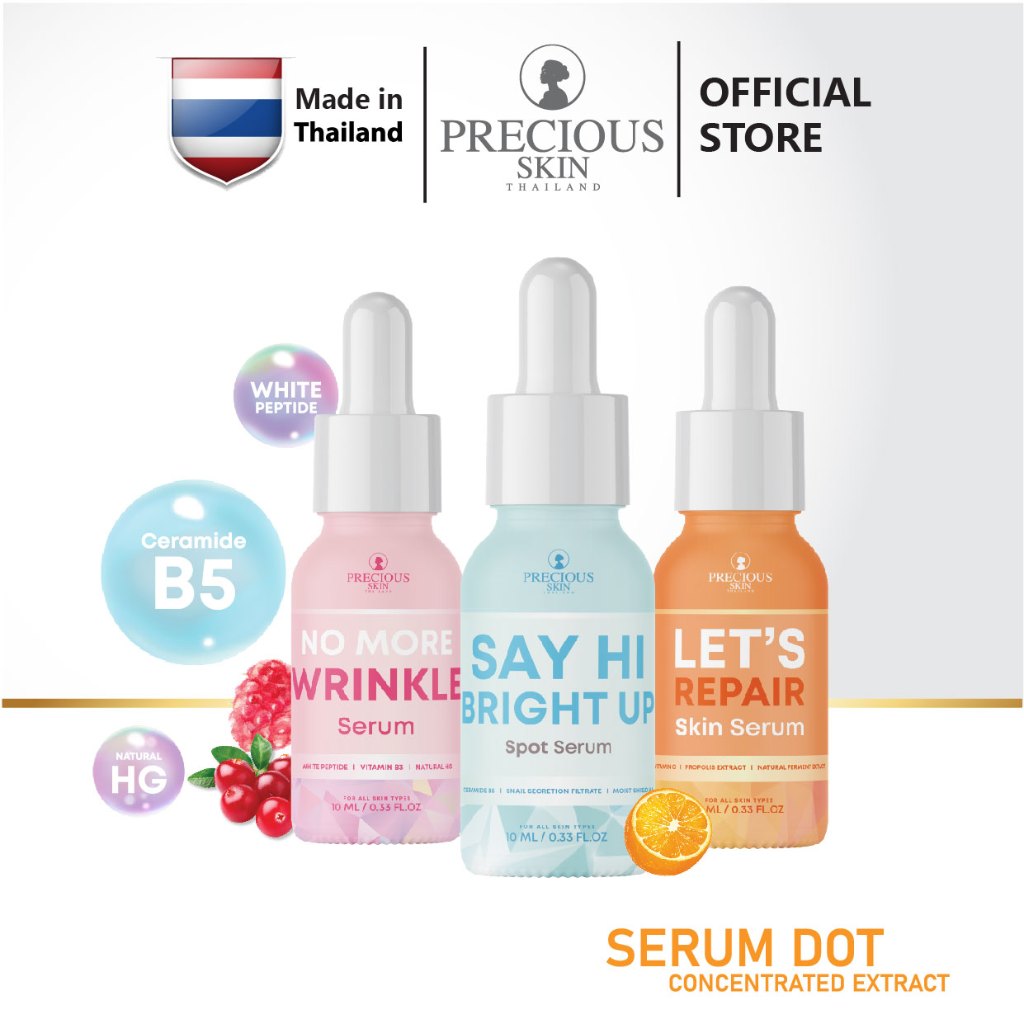 Jual Precious Skin Thailand Dot Concentrated Extract White Face Serum ...