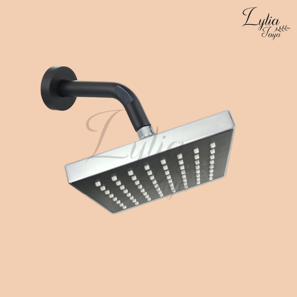 Jual Head Shower Kamar Mandi Bentuk Kotak Warna Hitam DP-145 | Shopee ...