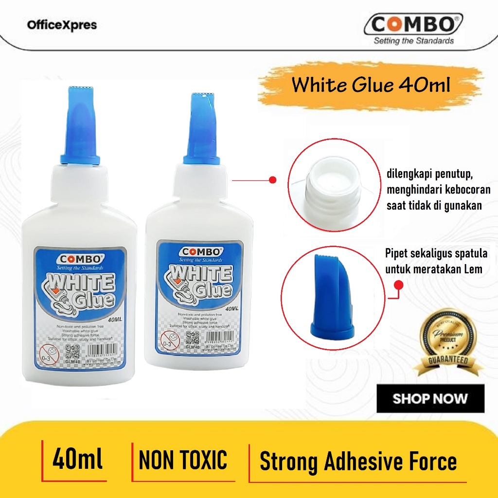 Jual White Glue 40ml GLW-40 / Craft Glue / Lem Putih / Lem Perekat ...