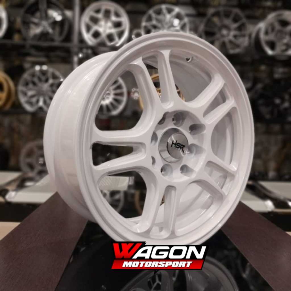 Jual Velg HSR NX SPO Ring 14 Warna Putih cocok buat Brio Agya Ayla Sigra DLL | Shopee Indonesia