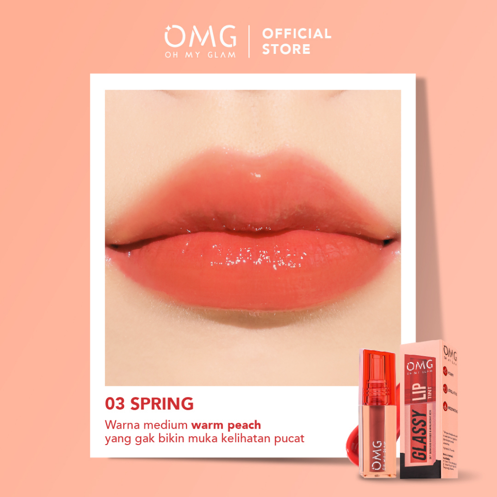 Jual OMG OH MY GLAM Glassy Lip Tint 2g - Lip Tint Warna Intense Tahan 12 Jam | Shopee Indonesia