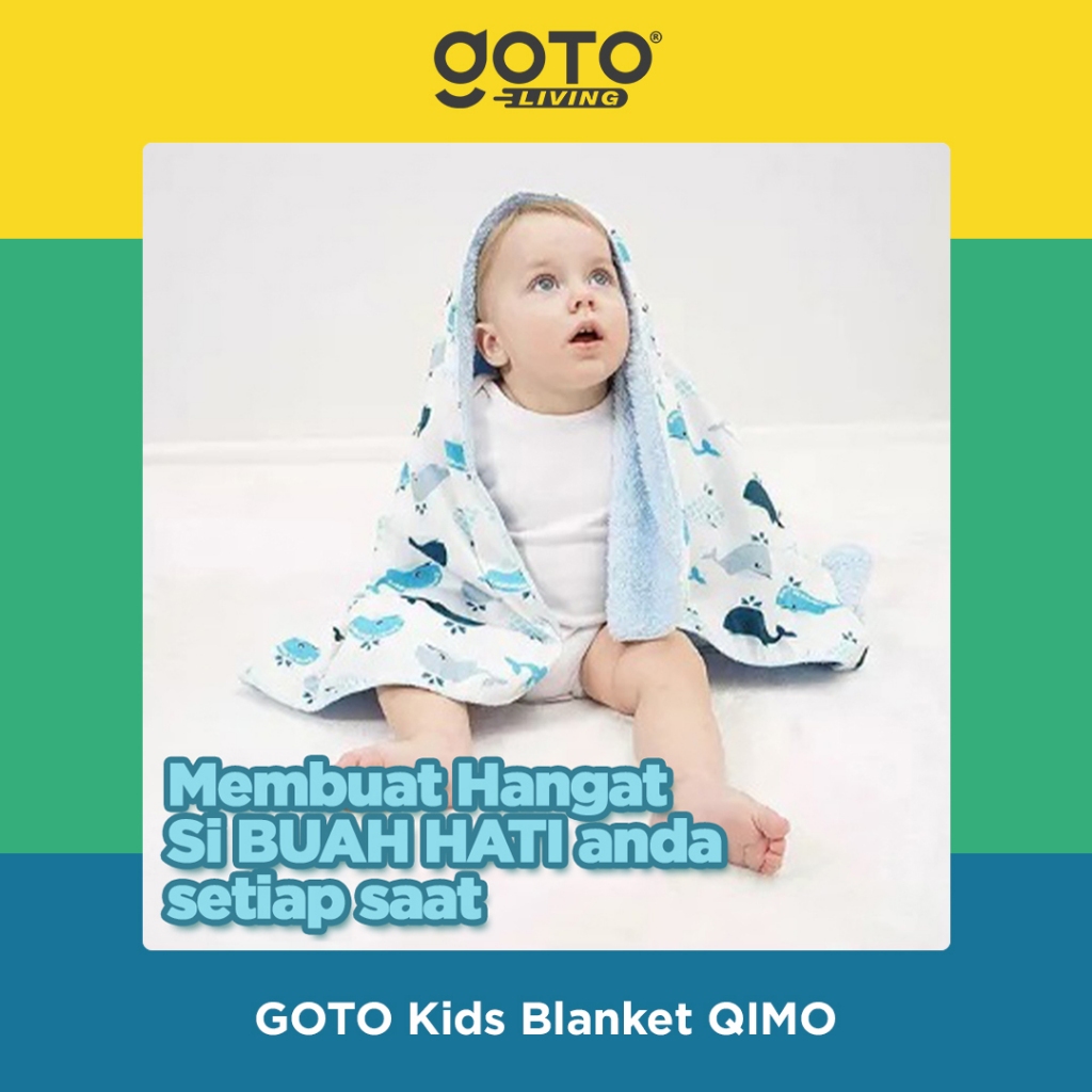 Jual Goto Qimo Blanket Selimut Bayi Anak Polos Motif Lembut Hangat | Shopee Indonesia