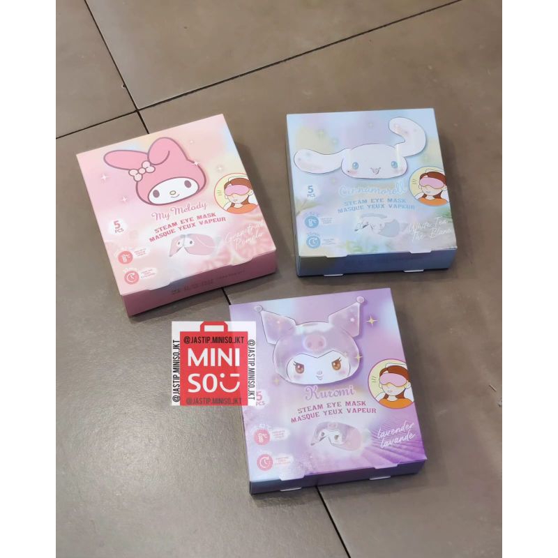 Jual MINISO x SANRIO 🆕 Masker mata hangat SANRIO Character Cinnamoroll ...