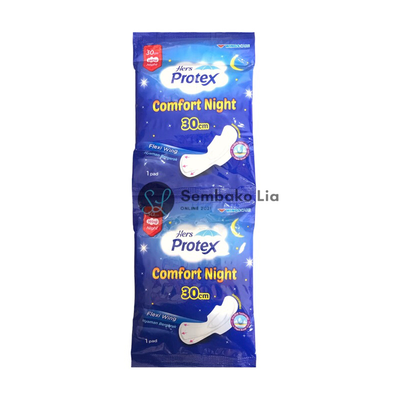 Jual Hers Protex Comfort Night 30cm Wing Renteng Isi 10pc Sachet ...