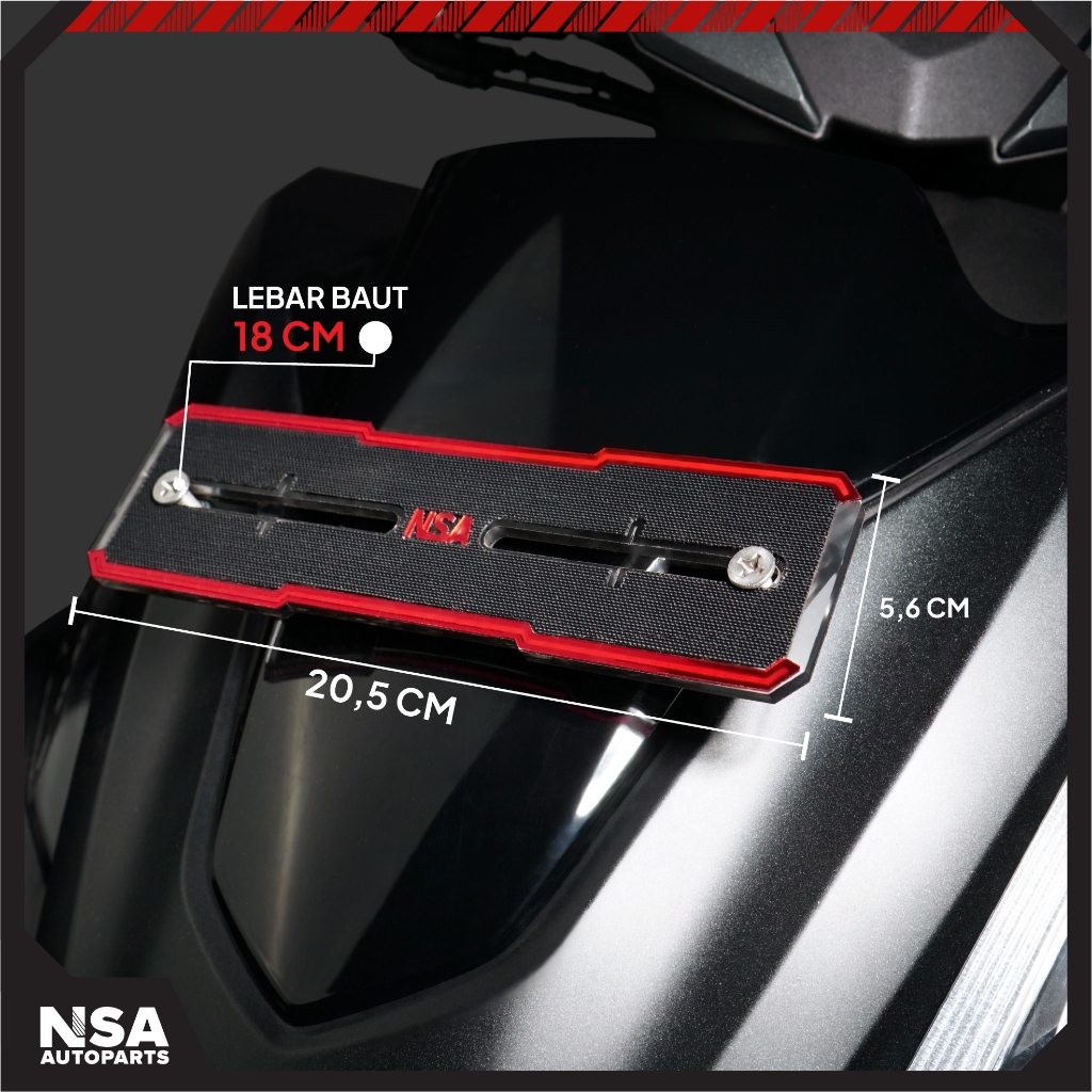 Jual TEMPAT DUDUKAN PLAT MOTOR DUDUKAN PLAT NOMOR MOTOR FRAMELESS PLATE ...