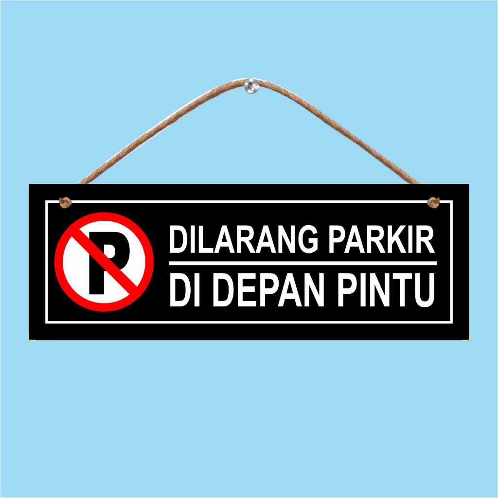 Jual home dekor dilarang parkir mdf 30x10 cm | Shopee Indonesia