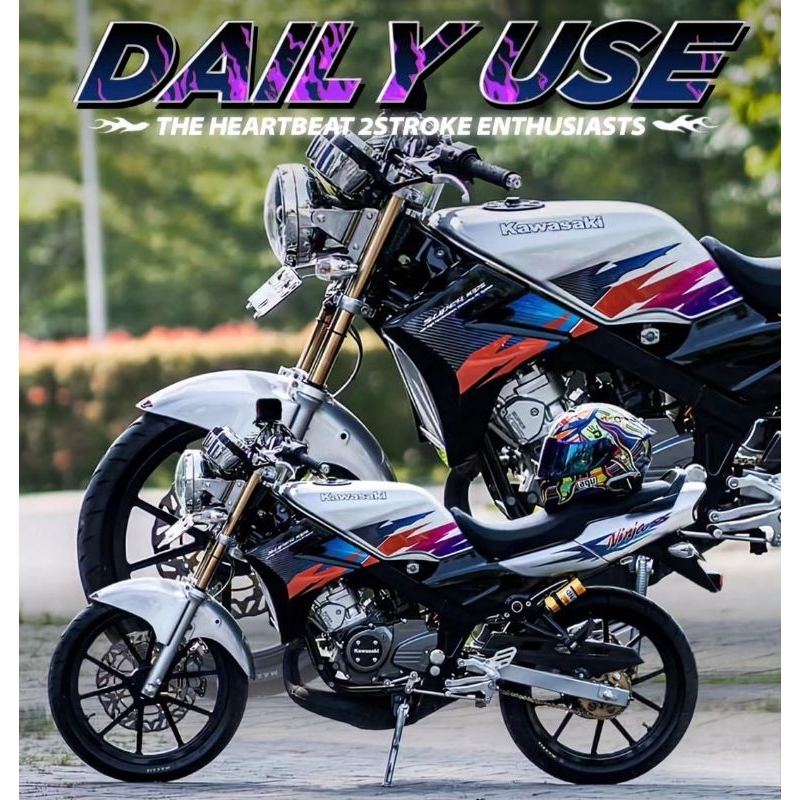 Jual Striping Stiker Sticer Kawasaki Ninja SS Transparan Bening Custom ...