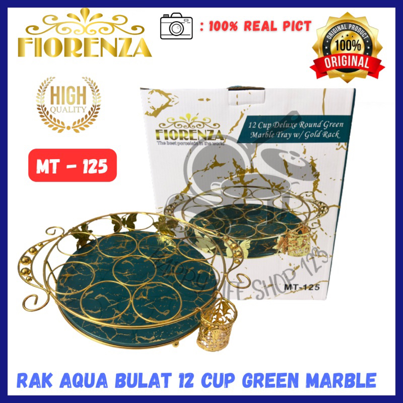 Jual Rak Aqua 12 Lubang Stainless Gold MARBLE FIORENZA / Rak Aqua Bulat ...
