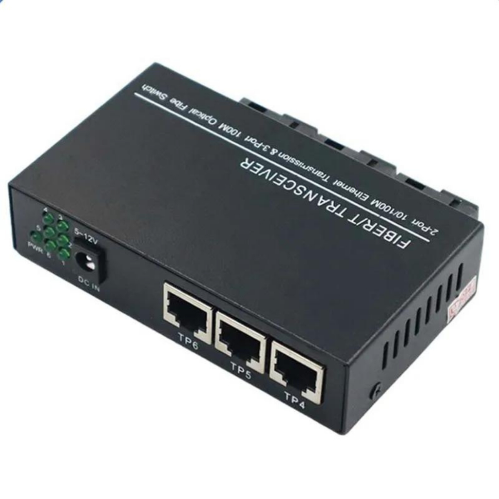 Jual HTB 3F3E Media Converter 3 FO 3 Lan Switch Support POE 10/100Mbps ...