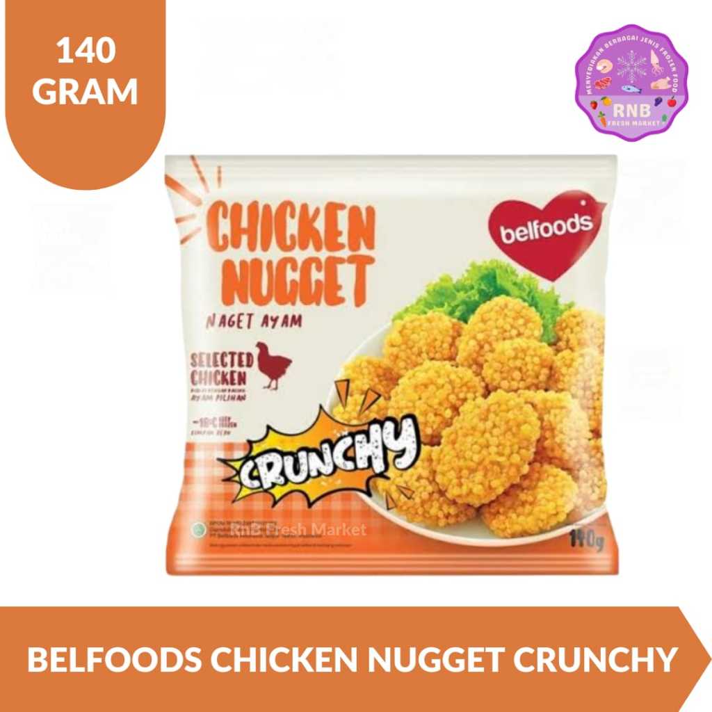 Jual Belfoods Chicken Nugget Crunchy 140 gram | Shopee Indonesia
