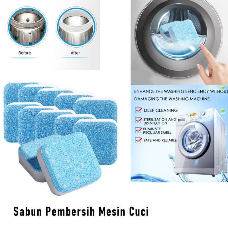 Jual Tablet Sabun Pembersih Mesin Cuci Anti Bakteri Deep Cleaning ...