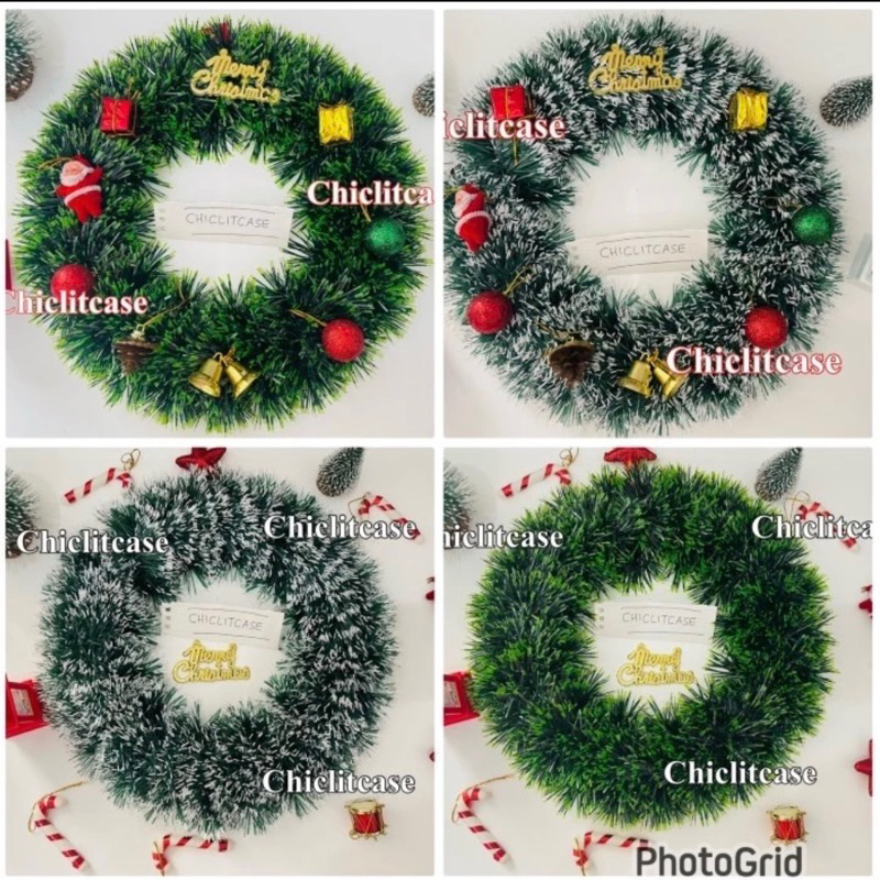 Jual Krans natal ring/paket set krans/dekorasi pintu hiasan natal ...