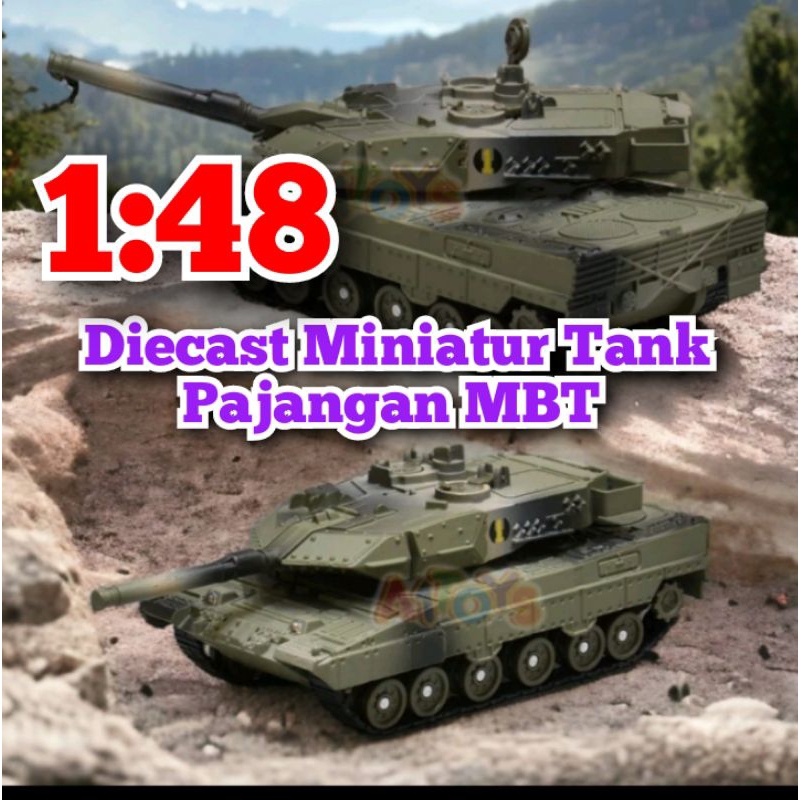 Jual DIECAST MINIATUR PAJANGAN TANK PANSER SKALA 1:48 BODY LOGAM ALLOY ...