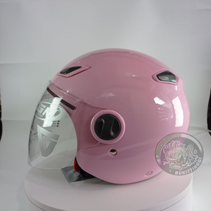 Jual HELM GM VENUS SOLID PINK PASTEL | Shopee Indonesia