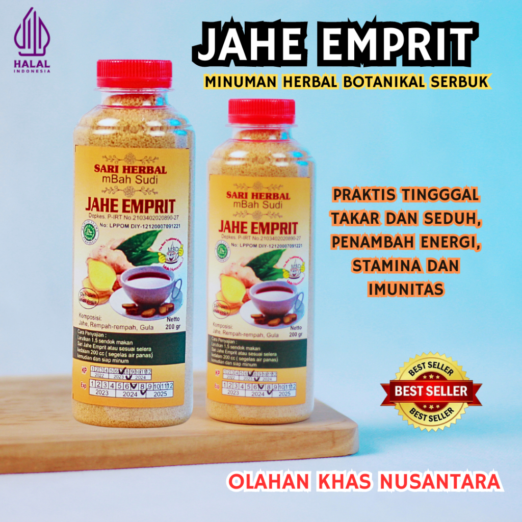 Jual JAHE EMPRIT, MENGHANGATKAN BADAN SARI HERBAL ALAMI JAMU ...