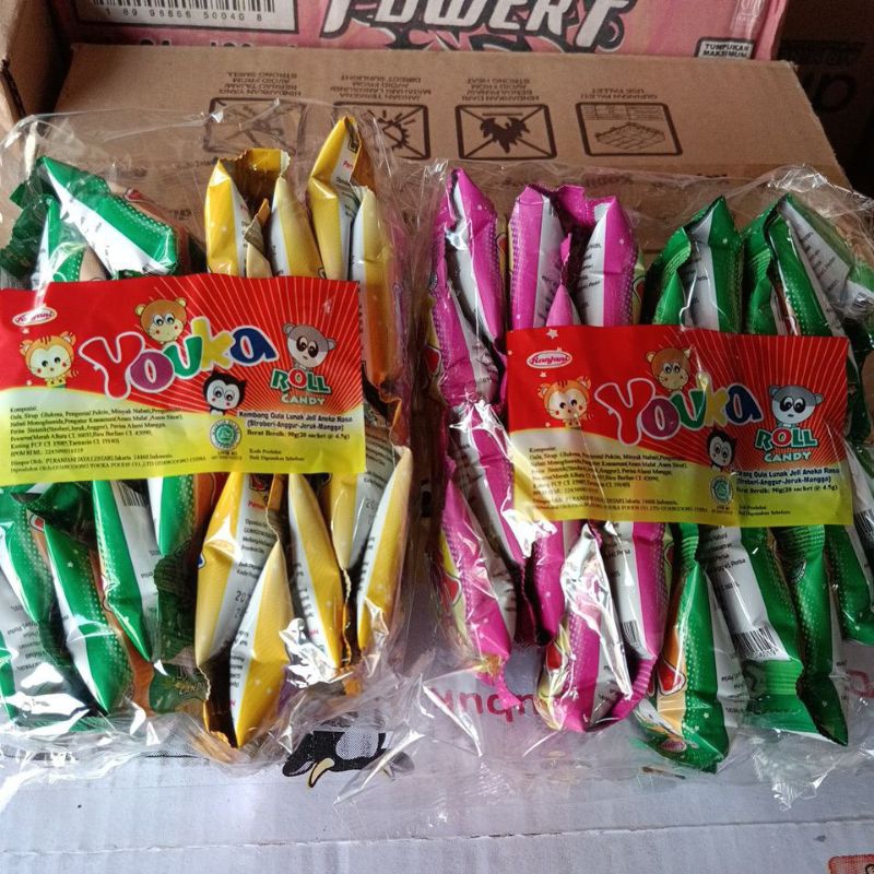 Jual Permen Jeli Lunak Youka Roll isi 20pcs | Shopee Indonesia