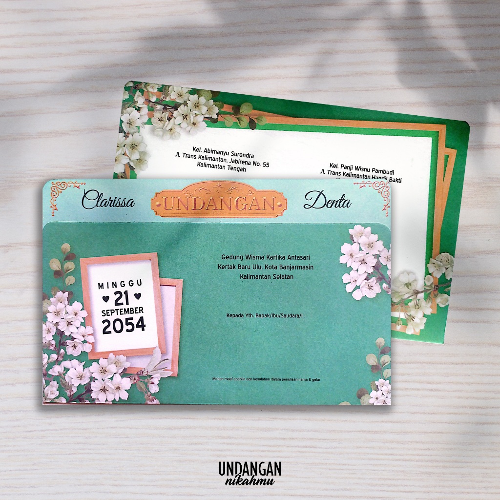 Jual UNDANGAN WEDDING,UNDANGAN MURAH,WEDDING CARD (MLQ78) | Shopee ...