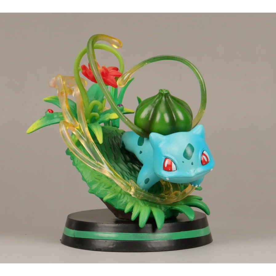 Jual Action Figure Pokemon Diorama Pikachu Ivysaur Chikorita Totodile ...