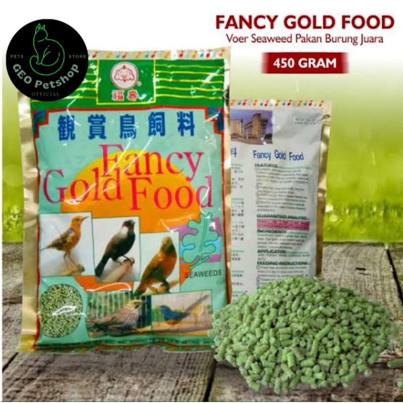 Jual FANCY 4 IN 1 GOLD 450gr FOOD Rumput Laut Pakan Makanan Burung ...