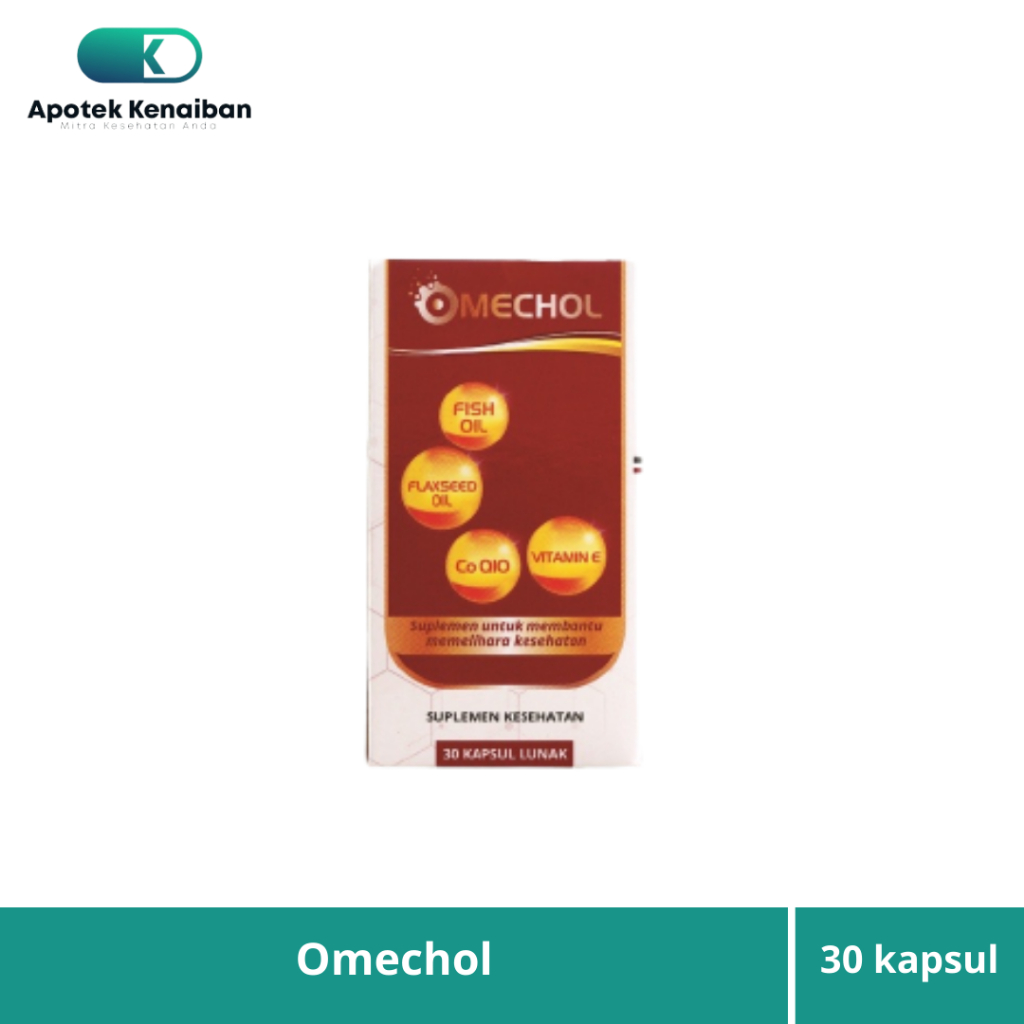 Jual OMECHOL 30 KAPSUL FISH OIL 800 MG / MENURUNKAN KOLESTEROL ...