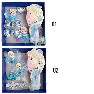 Jual LKM437 Paket Aksesoris Rambut Frozen Elsa Anak 6in1 Sisir Ikat ...
