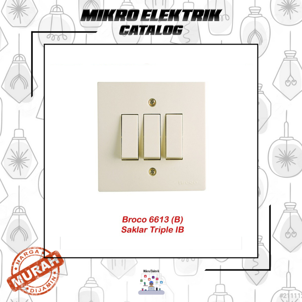 Jual Saklar / Sakelar Triple BROCO ( IB ) | Shopee Indonesia