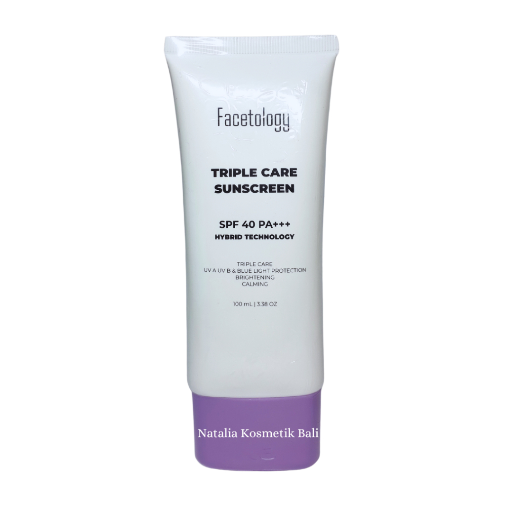 Jual Facetology Triple Care Sunscreen SPF 40 PA+++ 100 mL - Hybrid ...