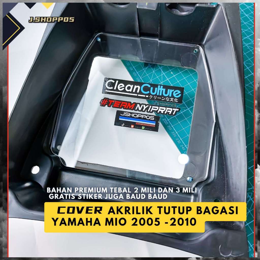 Jual TUTUP BAGASI MIO 2005-2010 BAHAN AKRILIK FREE BAUD DAN STIKER ...