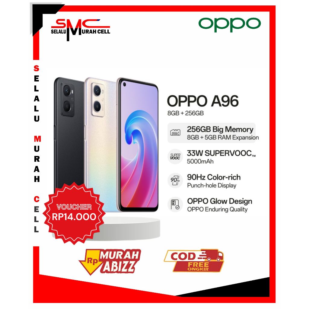 Jual OPPO A96 8/256 GB | 8GB / 256GB | Smartphone Android | A 96 ...