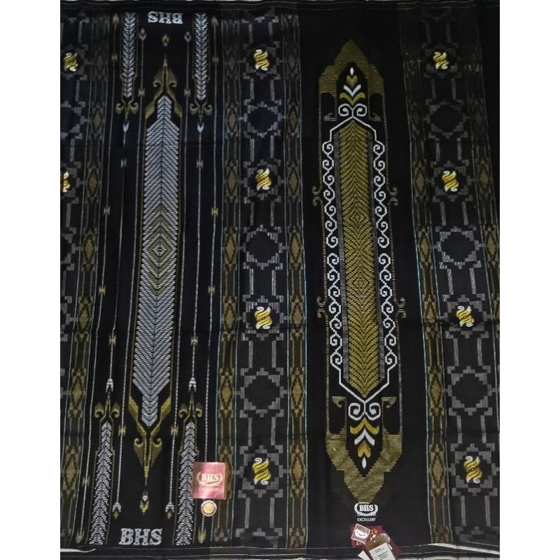 Jual sarung bhs excellent grade gold skc hitam kombinasi kuning emas ...