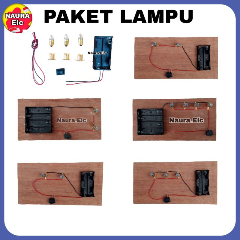 Jual Paket Rangkaian Listrik Lampu Praktek SD Kelas 6 Prakarya Sekolah ...