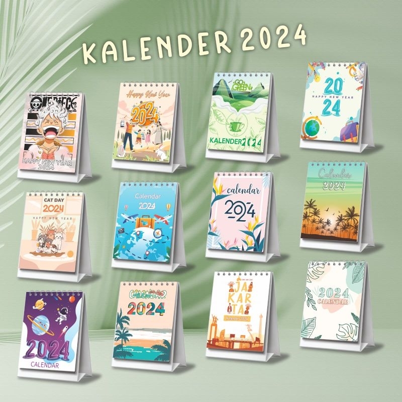 Jual Kalender Meja 2024 / Kalender Mini / Kalender 2024 Karakter ...
