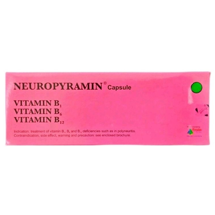 Jual NEUROPYRAMIN Kapsul - Vitamin B1, B6, B12 (100's /Dus) | Shopee ...