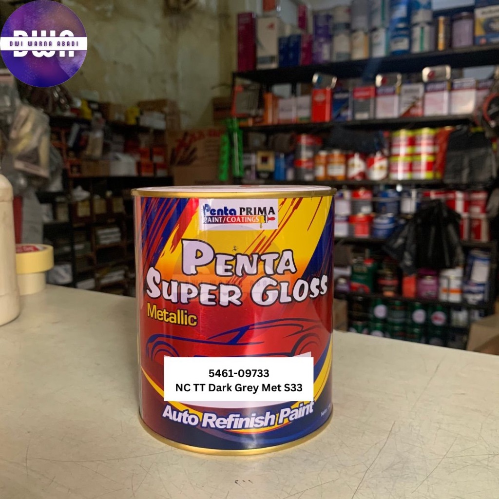 Jual Cat NC TT Dark Grey Met S33 5461-09733 Penta Super Gloss 1KG ...