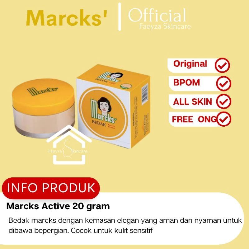 Jual marcks bedak tabur powder 20g | Shopee Indonesia