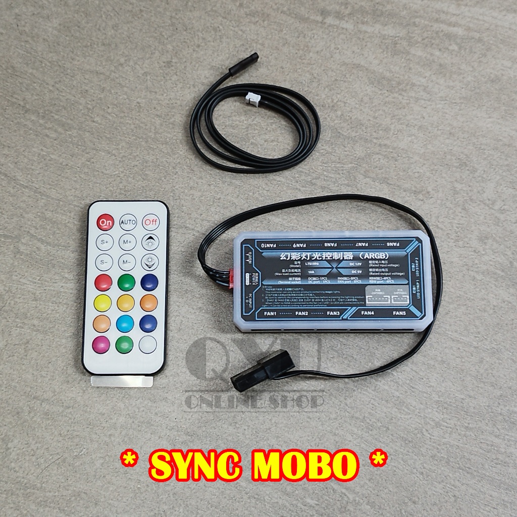 Jual COOLMOON Controller FAN RGB 6 PIN RF Remote Control Kipas Casing ...