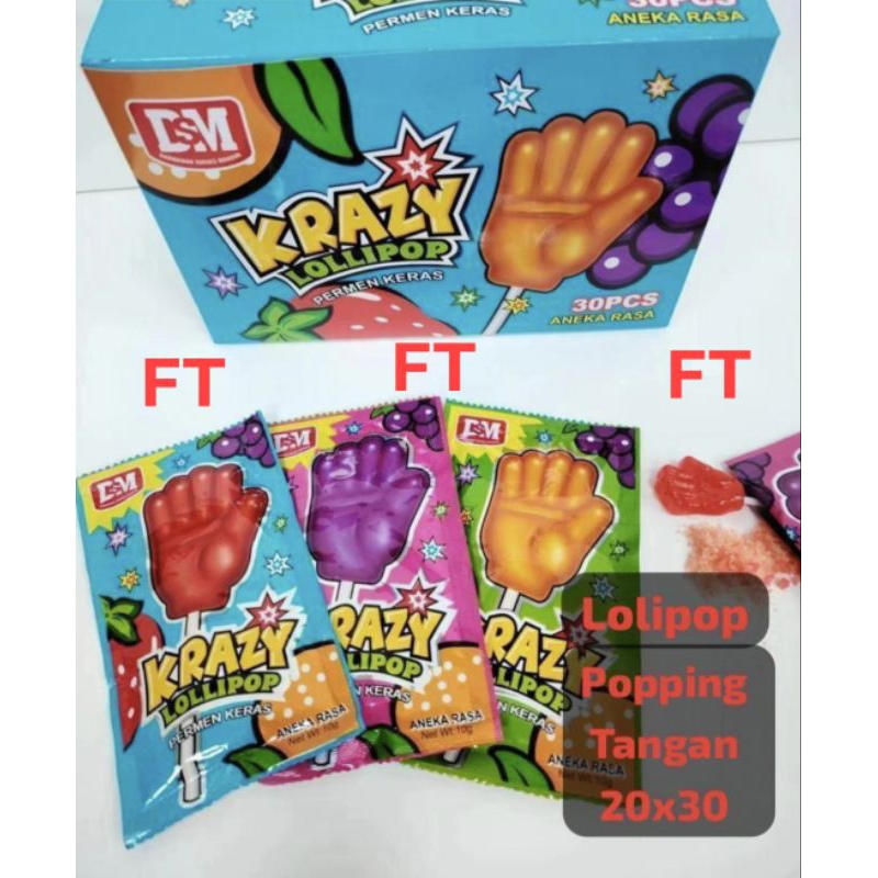 Jual Permen lolipop popping tangan 30 pcs | Shopee Indonesia