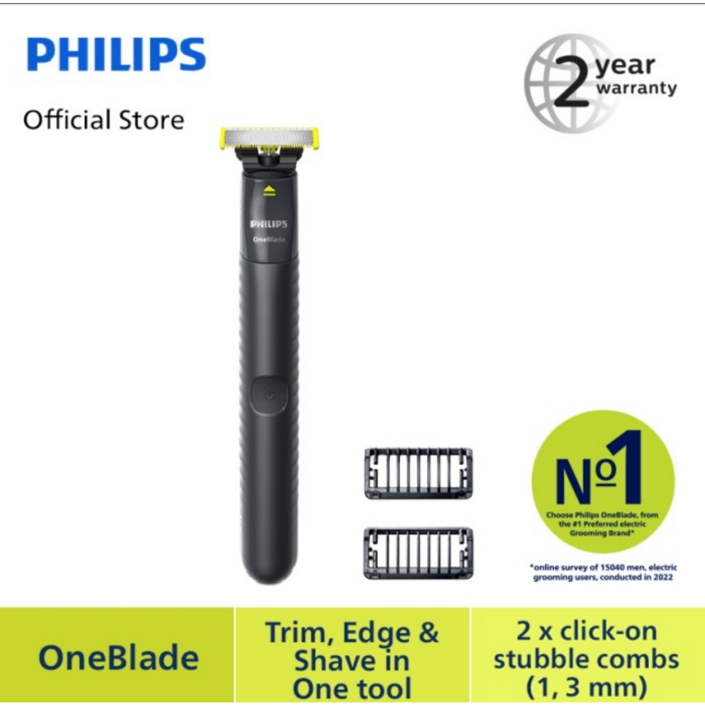 Jual Philips OneBlade QP1424/10 Pencukur & Penata Jenggot Hybrid ...