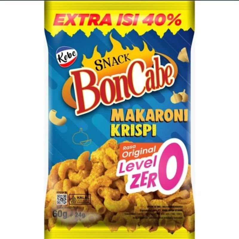 Jual boncabe makaroni crispy Level 0 JUMBO 60 gram | Shopee Indonesia