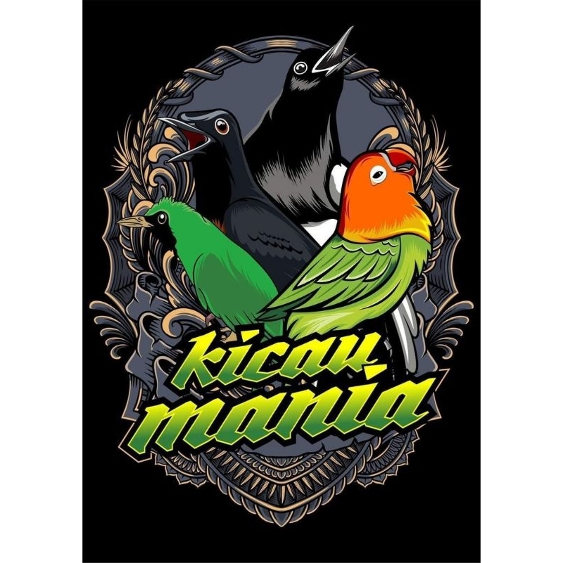 Jual Stiker Variasi Dashboard Motor Mobil Kicau Mania Plus Laminasi