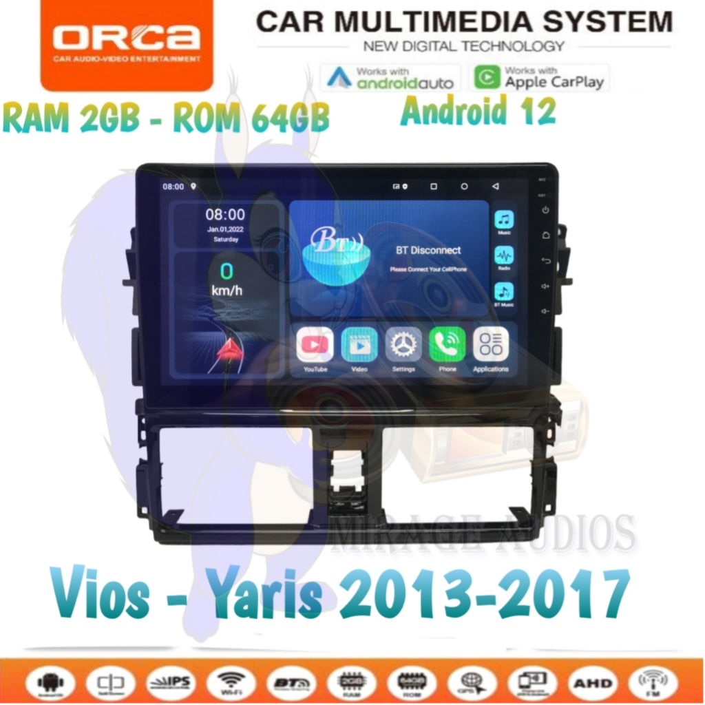 Jual Head Unit Android Orca Eco Auto Series All New Yaris - Vios 2013 ...