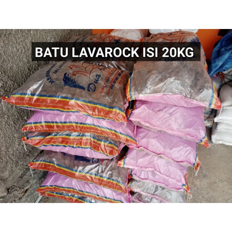 Jual Batu Lava rock Karungan isi 20kg Ukuran 5-8cm Media filter kolam ...